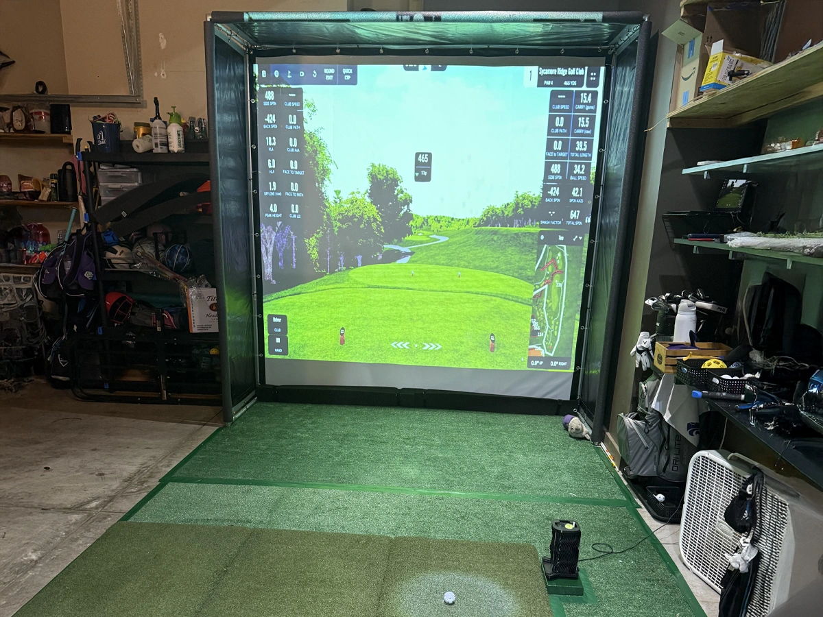 Golf Simulator Garage Guide - Assembled Golf